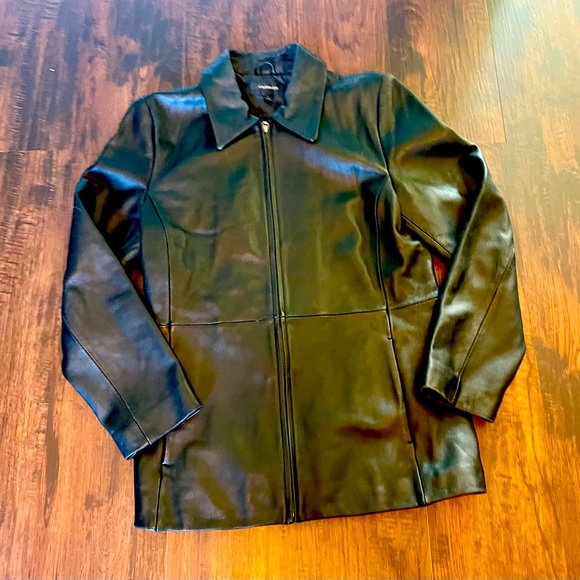 Colebrook | Jackets & Coats | Colebrook Black Leather Jacket Large ...